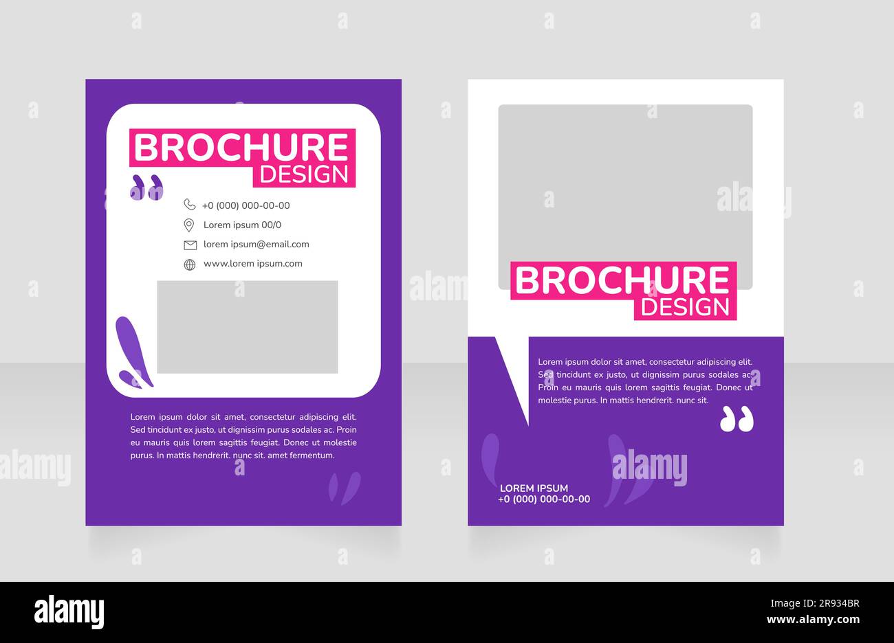 Flora and botany blank brochure design Stock Vector Image & Art - Alamy