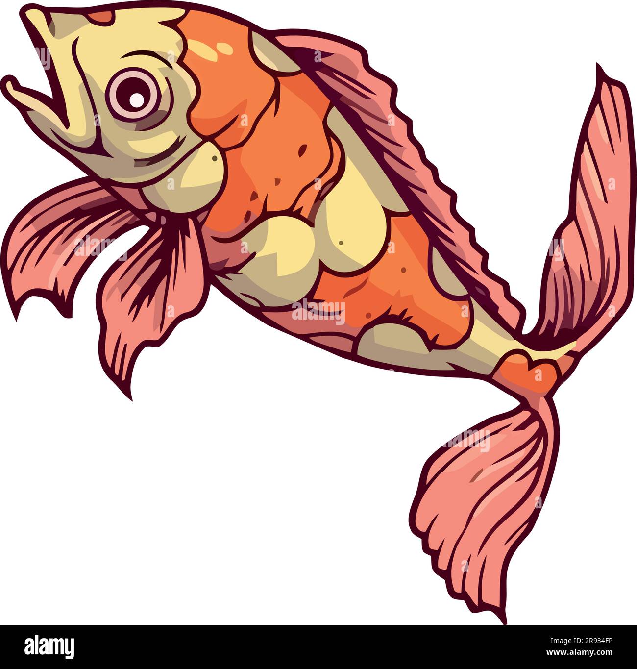 fish swimming in ornate underwater world Stock Vector Image & Art - Alamy