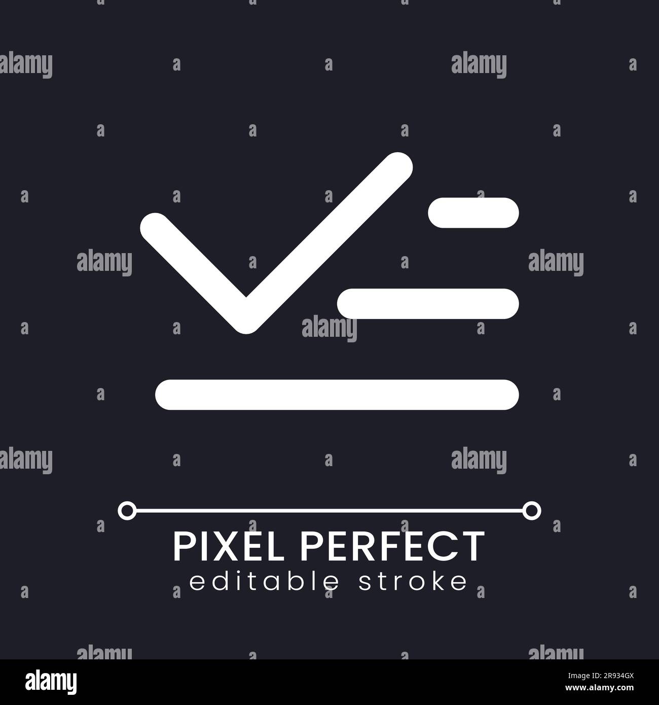 List and checkmark pixel perfect white linear ui icon for dark theme ... List and checkmark pixel perfect white linear ui icon for dark theme ...