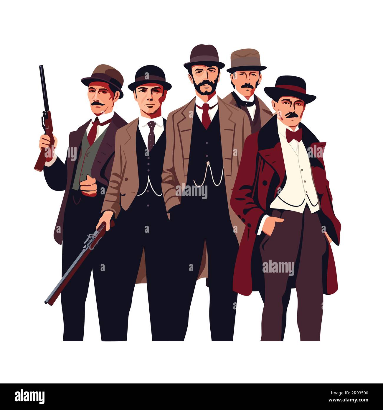 Vintage model in hat Stock Vector Images - Alamy