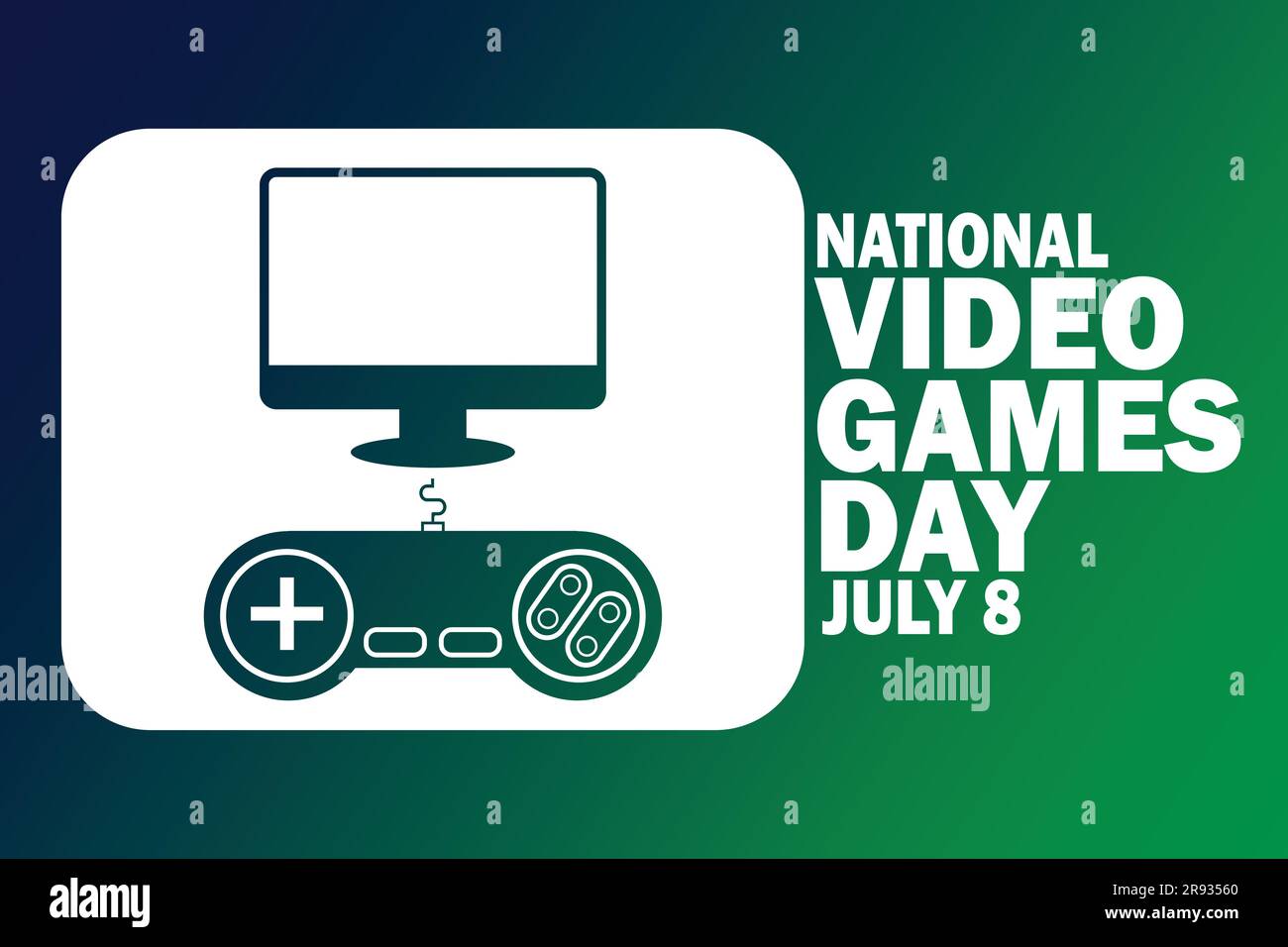 National Video Games Day Vector illustration. July 8. Holiday concept ...
