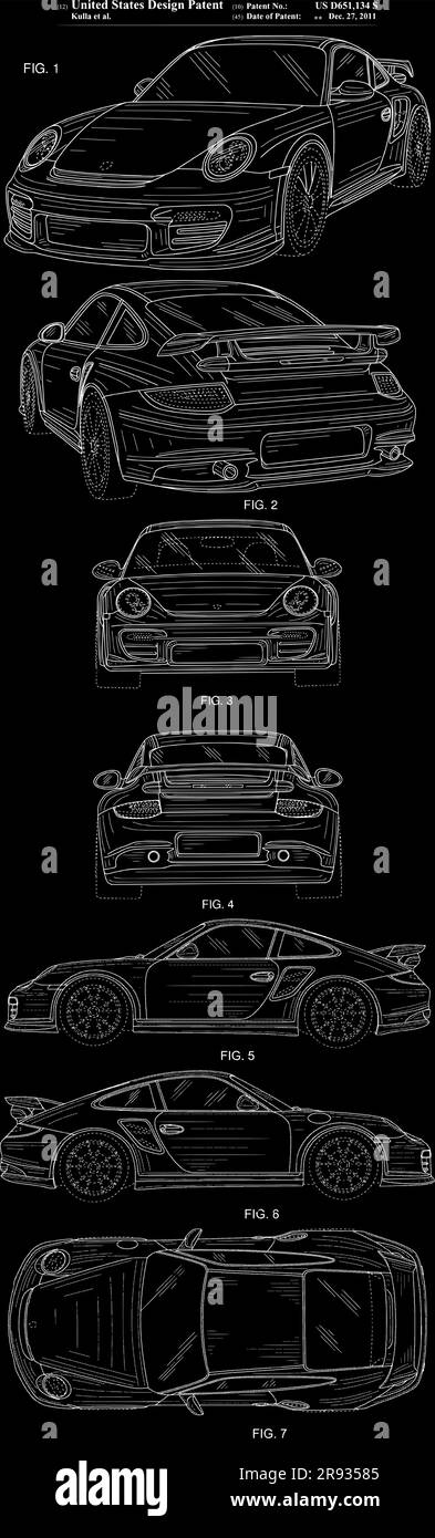 car Patent Art Stock Vector Image & Art - Alamy
