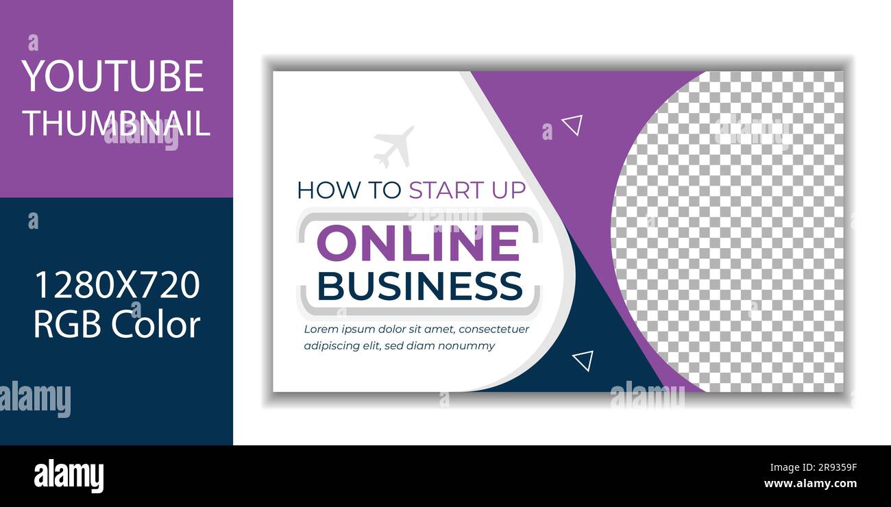 Youtube thumbnail template hi-res stock photography and images - Alamy