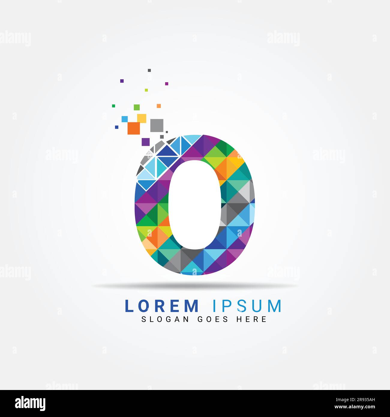 Colorful Letter O