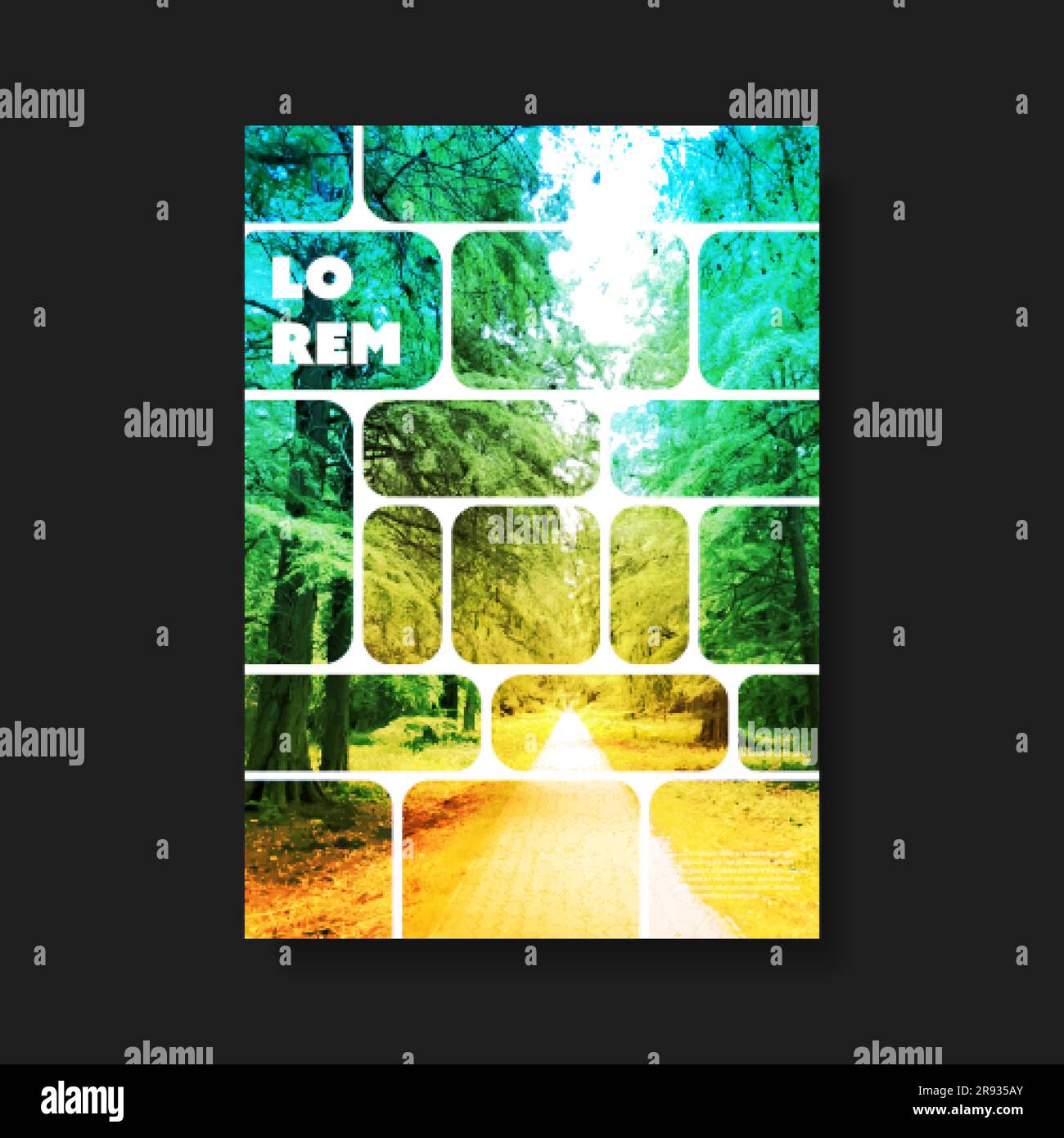 Tiled road Stock Vector Images - Alamy