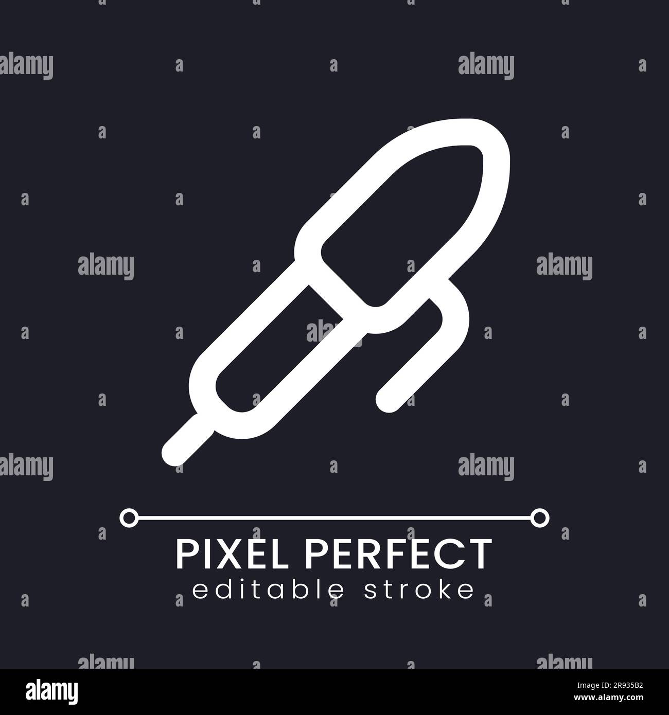Pen pixel perfect white linear ui icon for dark theme Stock Vector Image & Art - Alamy