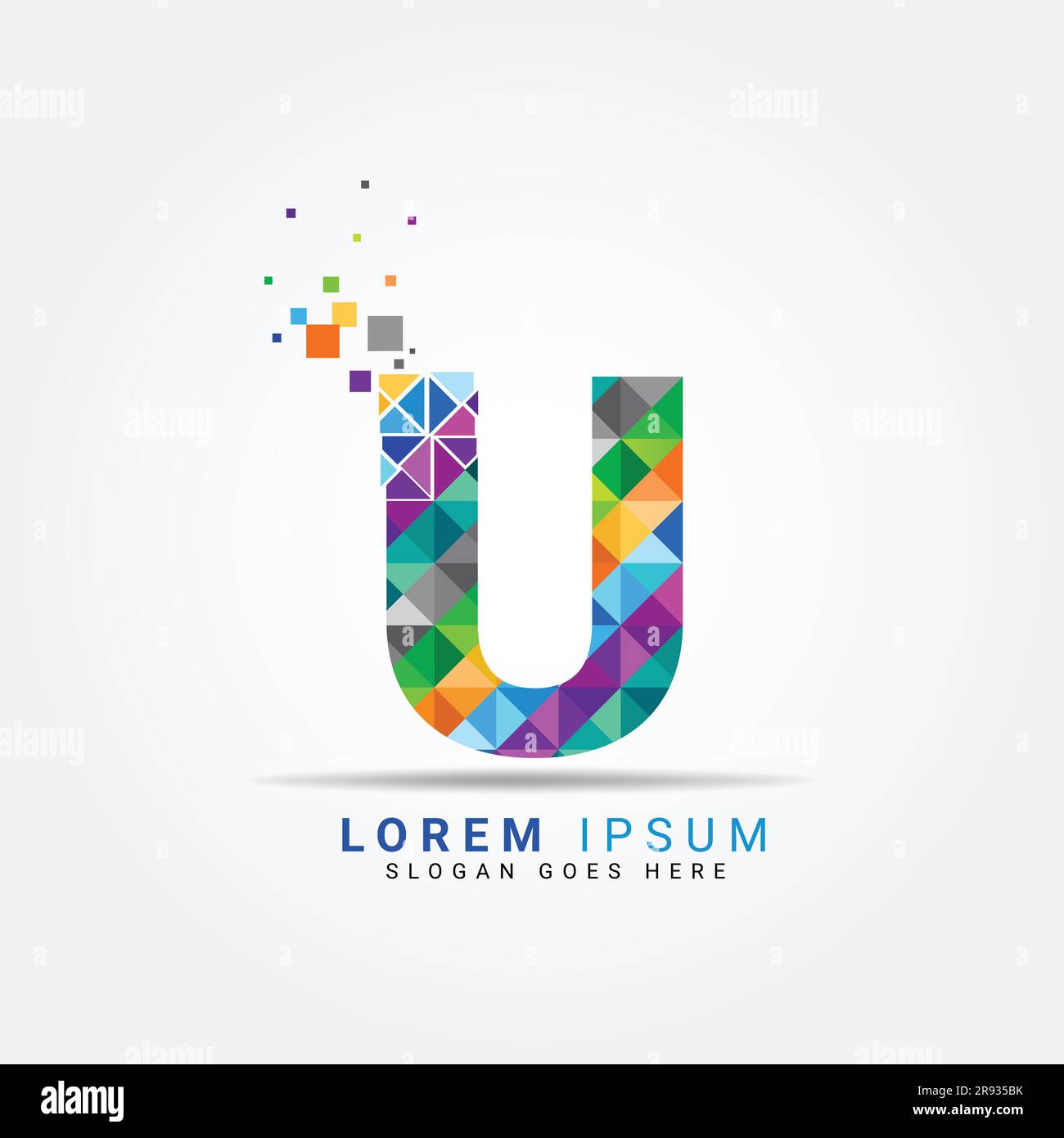 Letter u elegant logo Stock Vector Images - Alamy