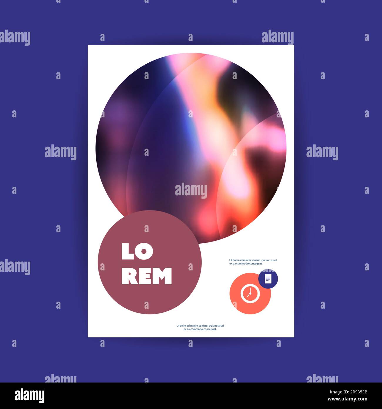 Modern Style Flyer or Cover Design for Your Business with Blurry ...