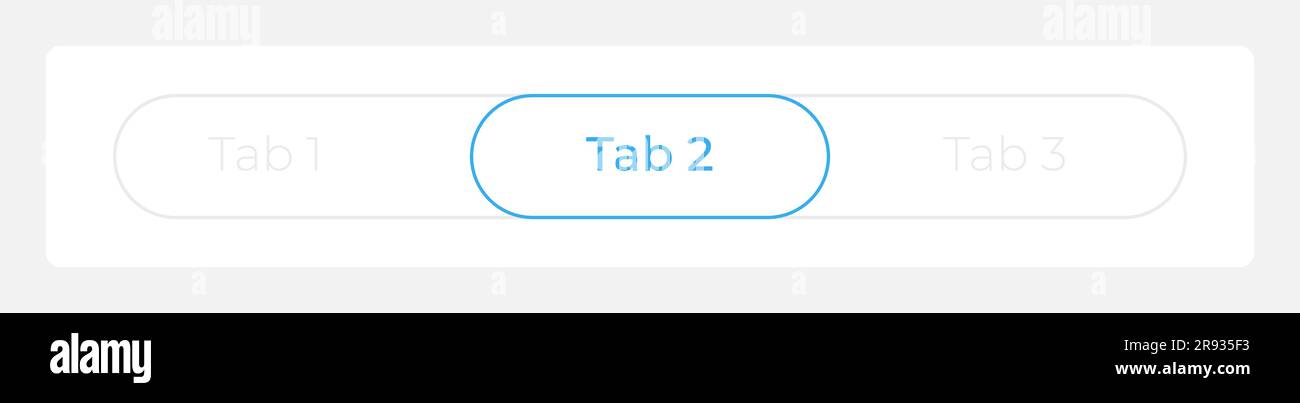 Active second tab in menu UI element template Stock Vector Image & Art - Alamy
