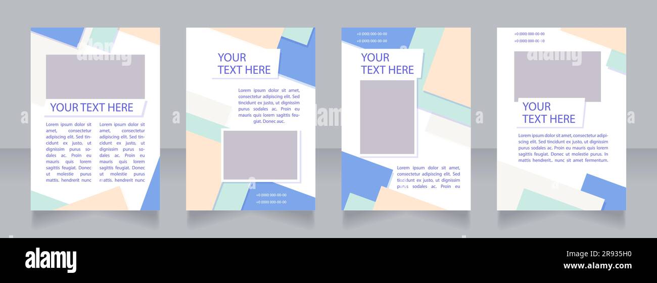 Football match promo blank brochure layout design Stock Vector Image ...