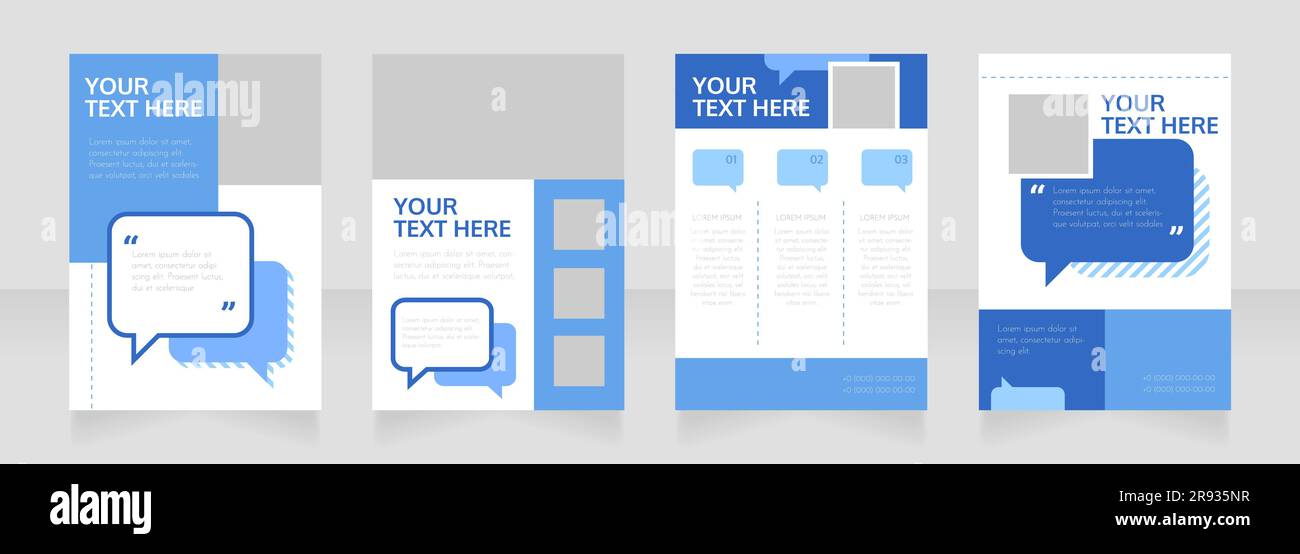 Student assistance blank brochure layout design Stock Vector Image ...