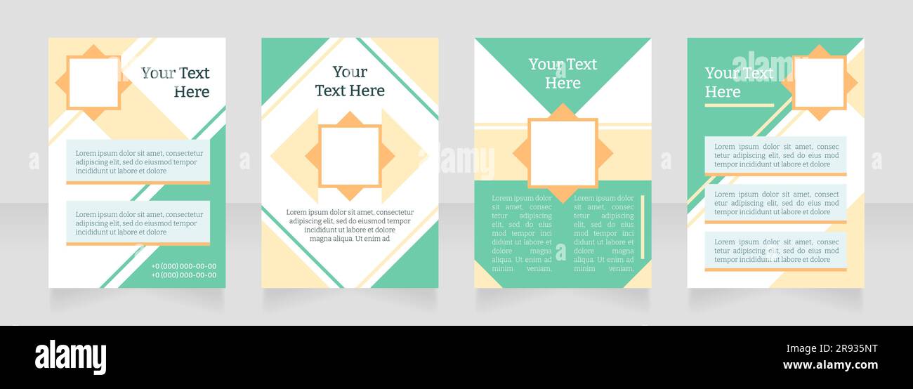 Inform target customer blank brochure layout design Stock Vector Image ...