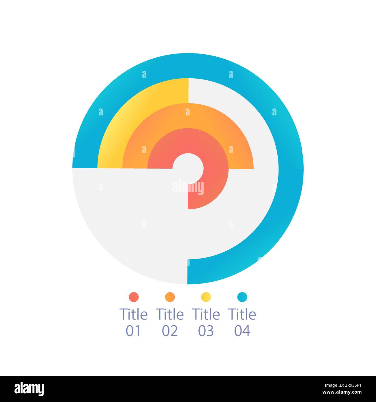Radial Bar Infographic Chart Design Template With Four Grid Lines Stock Vector Image And Art Alamy