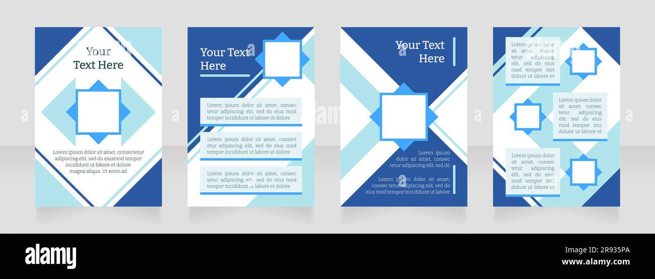 Company operations annual report blank brochure layout design Stock ...