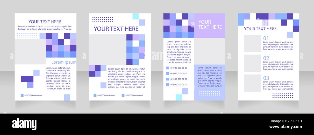 Educational lecture program blank brochure layout design Stock Vector ...