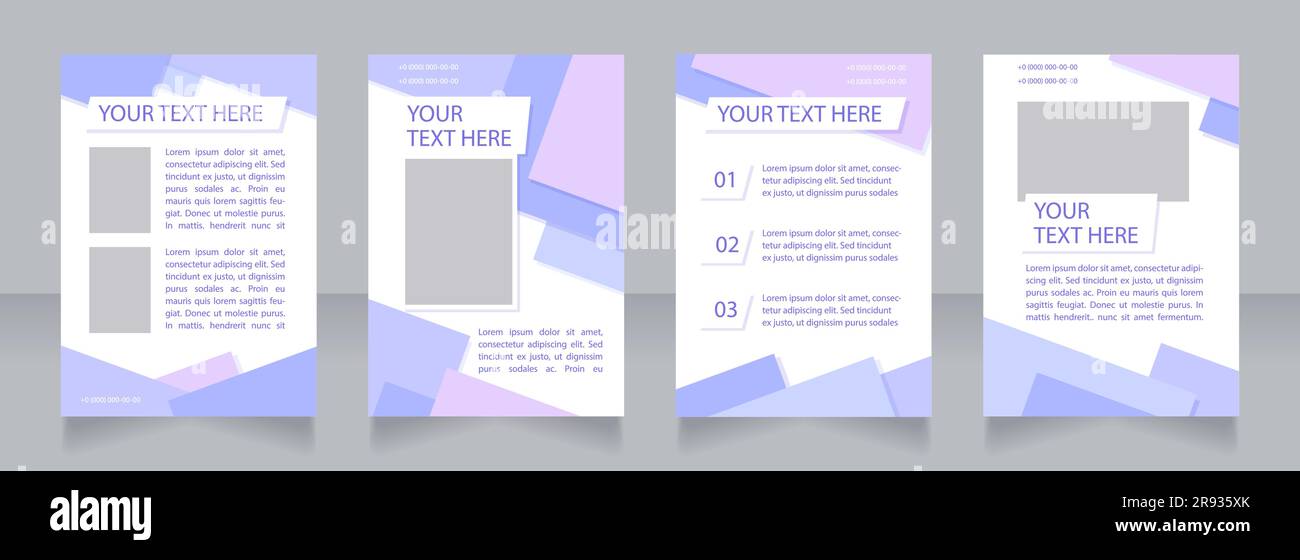 Business analyst course promotion blank brochure layout design Stock ...