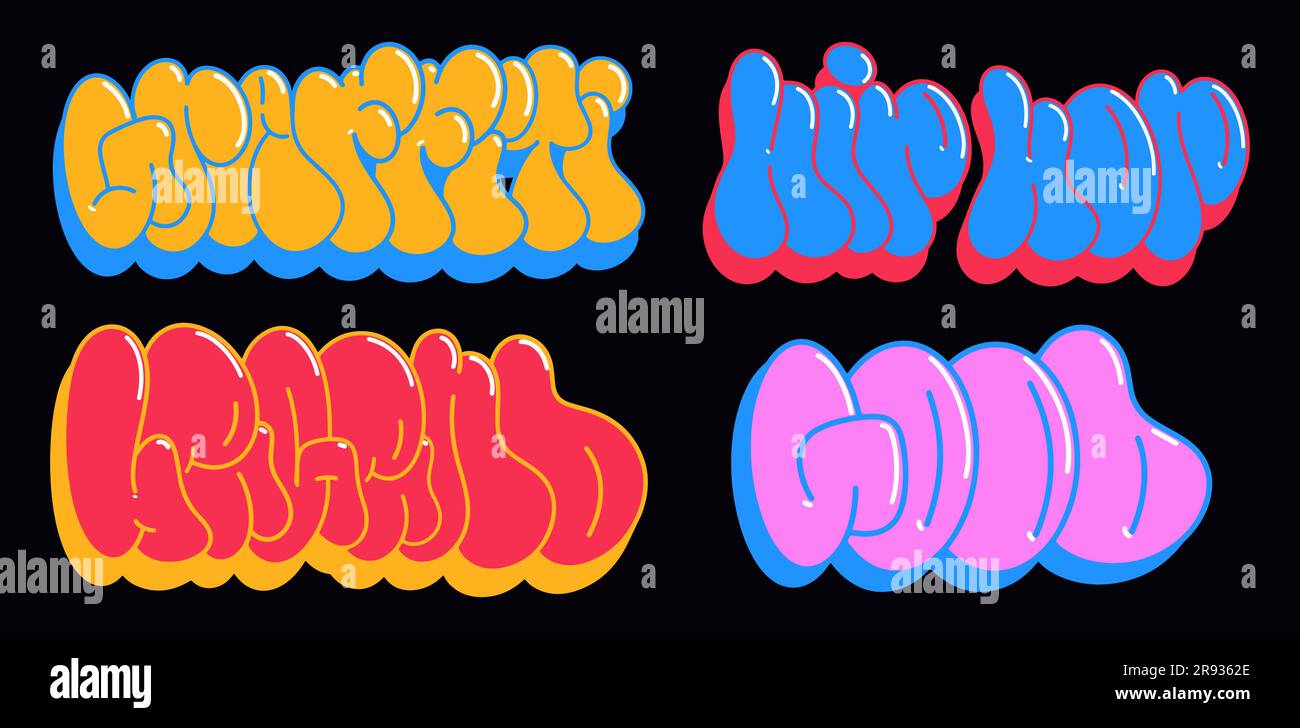 Graffiti Throw Up Alphabet