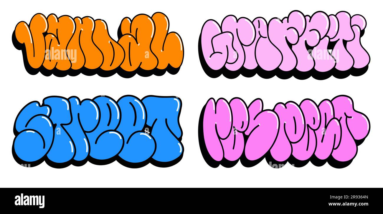 Colorful Graffiti Alphabet