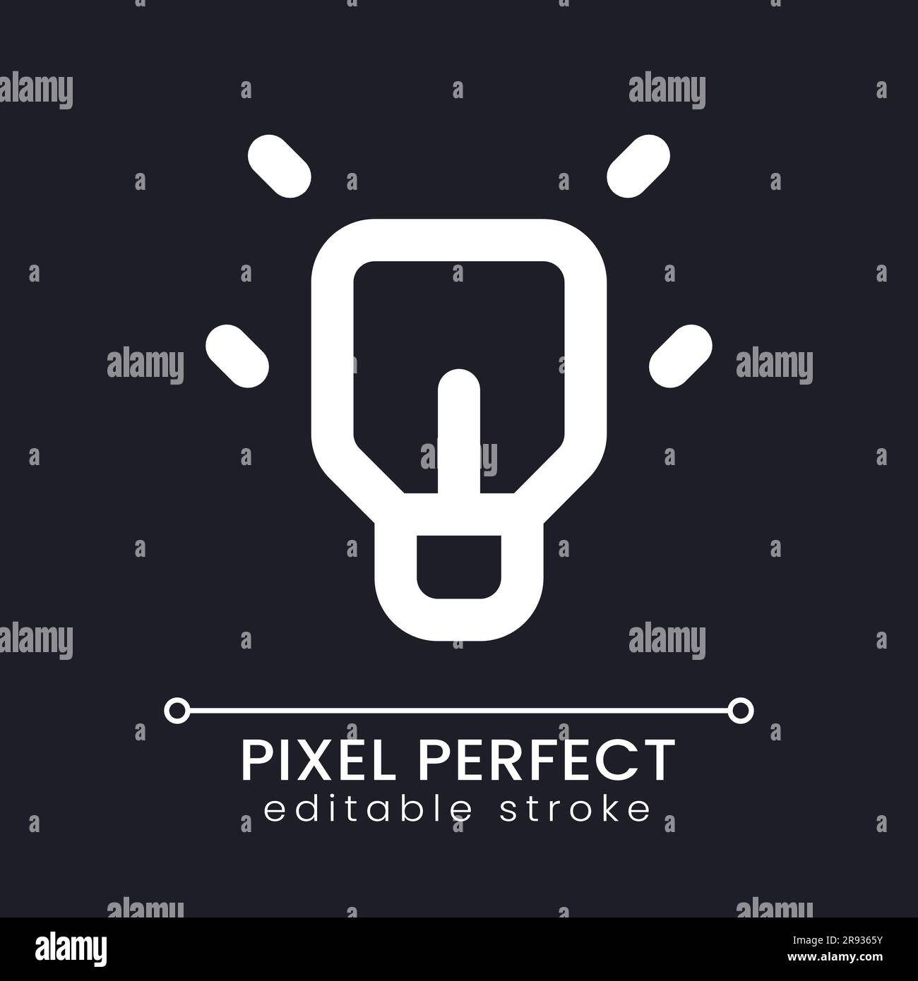 Messenger Features Pixel Perfect White Linear Ui Icon For Dark Theme Stock Vector Image And Art