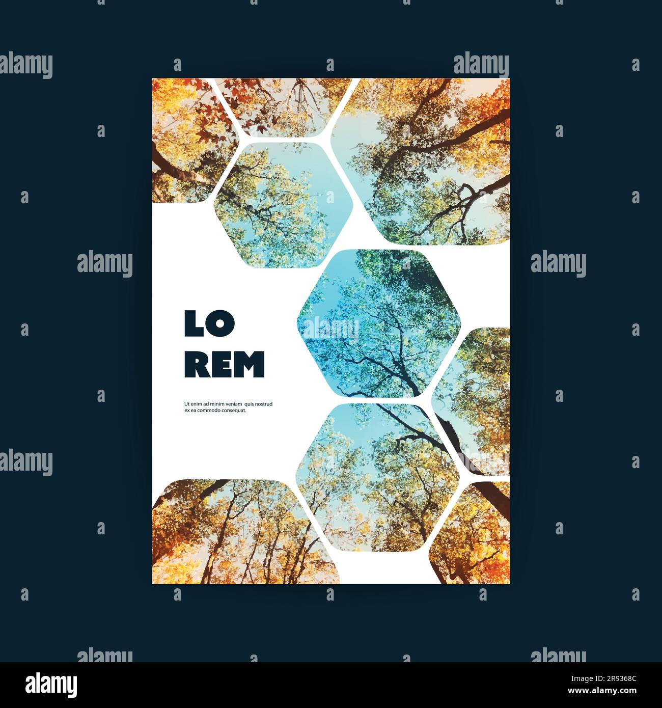 Modern Style Tiled Flyer or Cover Design for Your Business with Forest ...