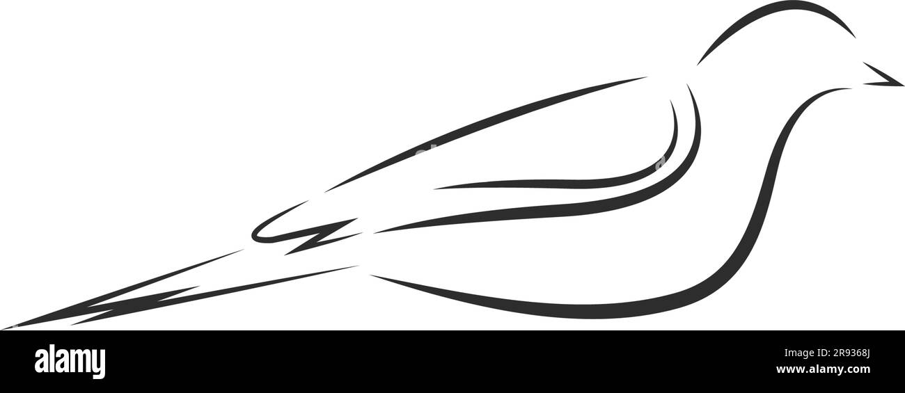 line bird icon vector illustration concept design template Stock Vector ...