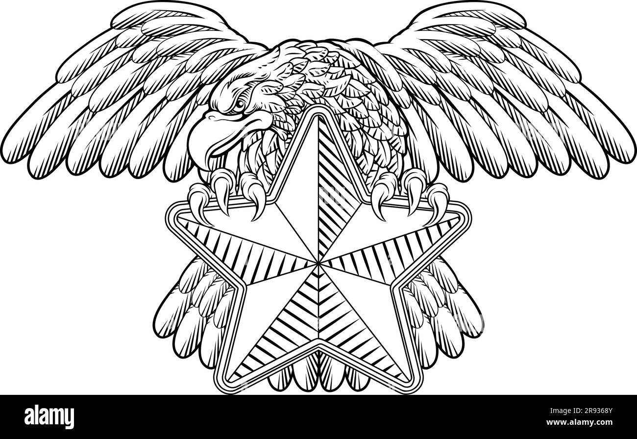 Eagle Star Symbol Crest Banner Parchment Design Stock Vector Image & Art - Alamy
