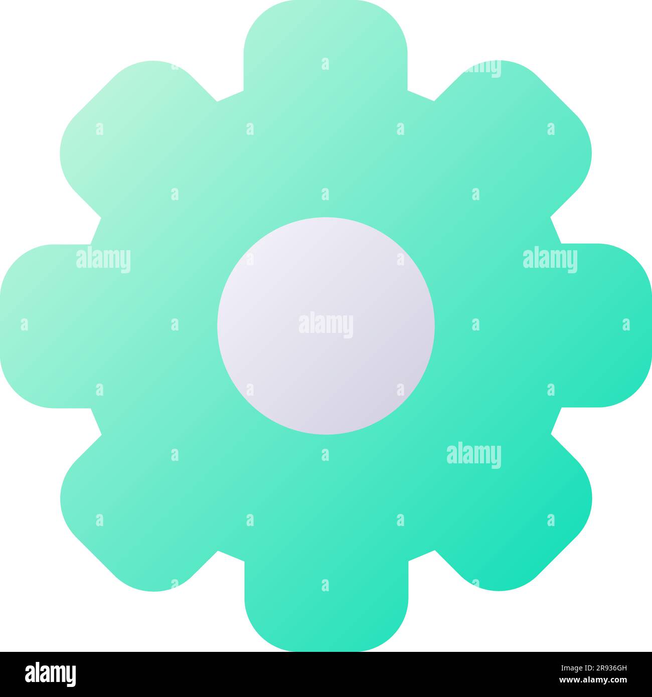 Cogwheel pixel perfect flat gradient two-color ui icon Stock Vector Image & Art - Alamy