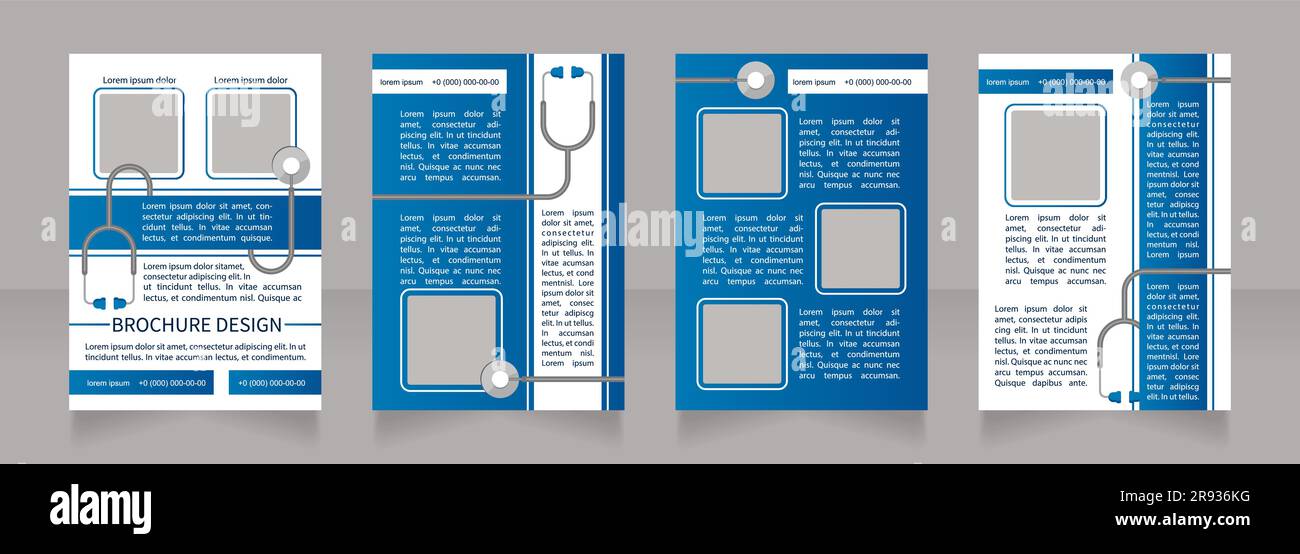 Gynecologist regular examination benefits blank brochure layout design ...