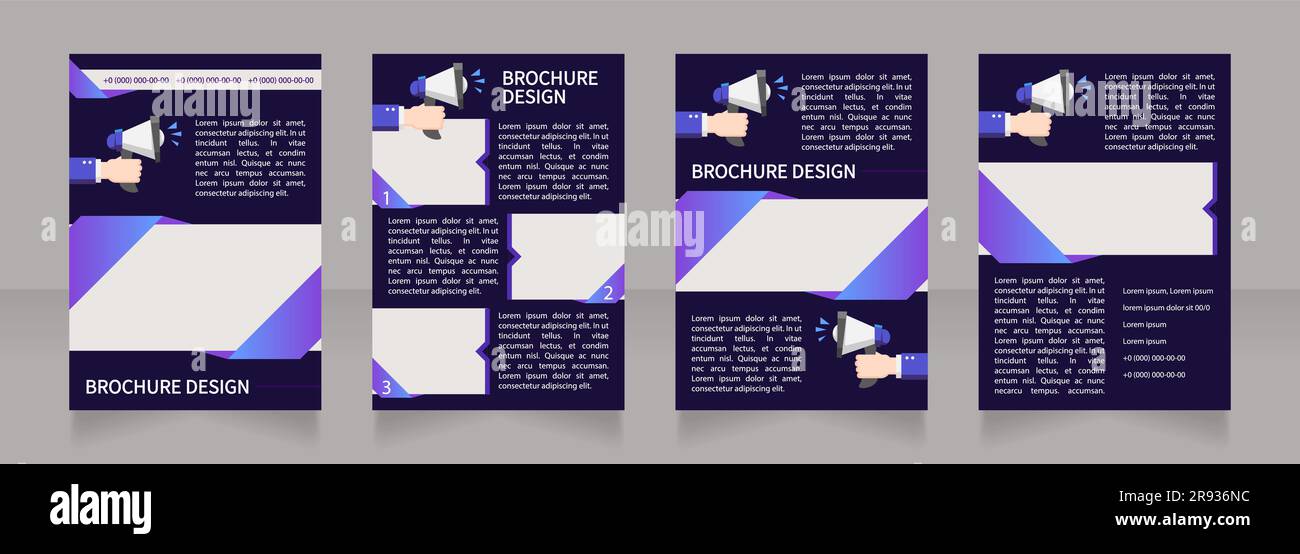 Searching for head of department blank brochure layout design Stock ...