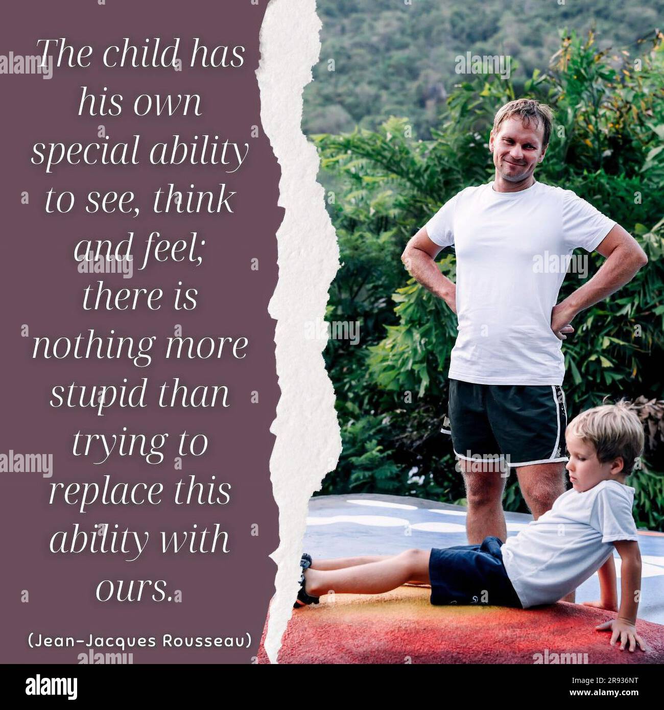 Happiness with dad. Father's Day. Raising son. Man smiling standing ...