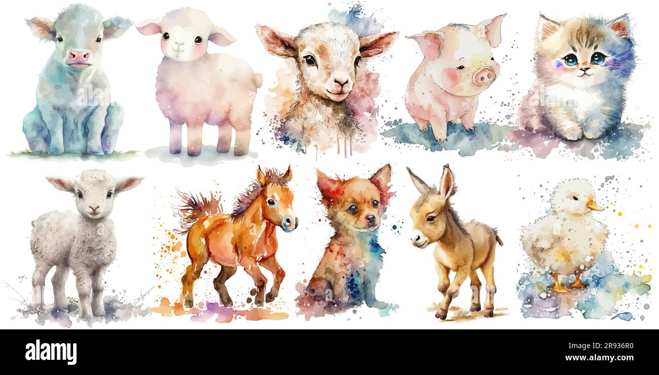 Healthy farm africa Stock Vector Images - Alamy