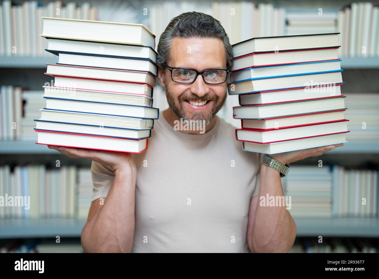 Teachers gay. Funny teacher hold many books at school. Crazy teacher ...