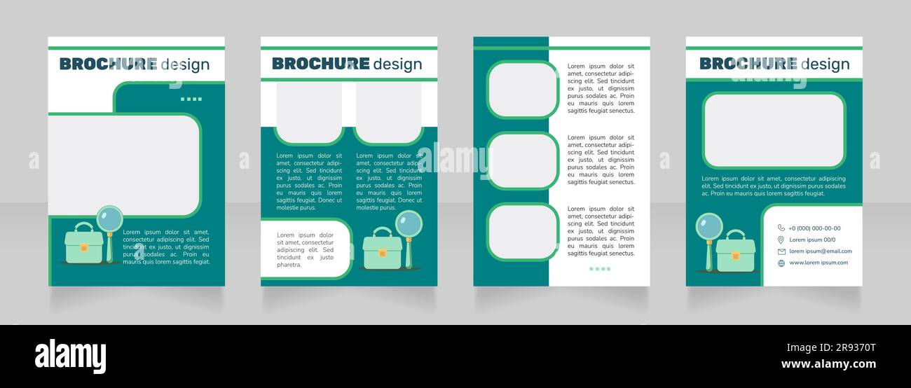 Build career in data science blank brochure design Stock Vector Image ...