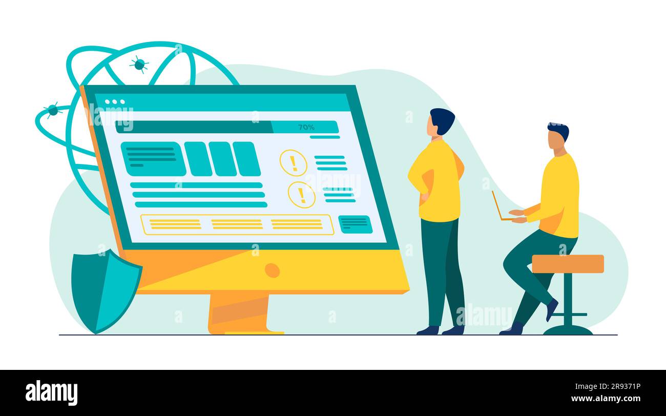 Bug fixing software application Cut Out Stock Images & Pictures - Alamy