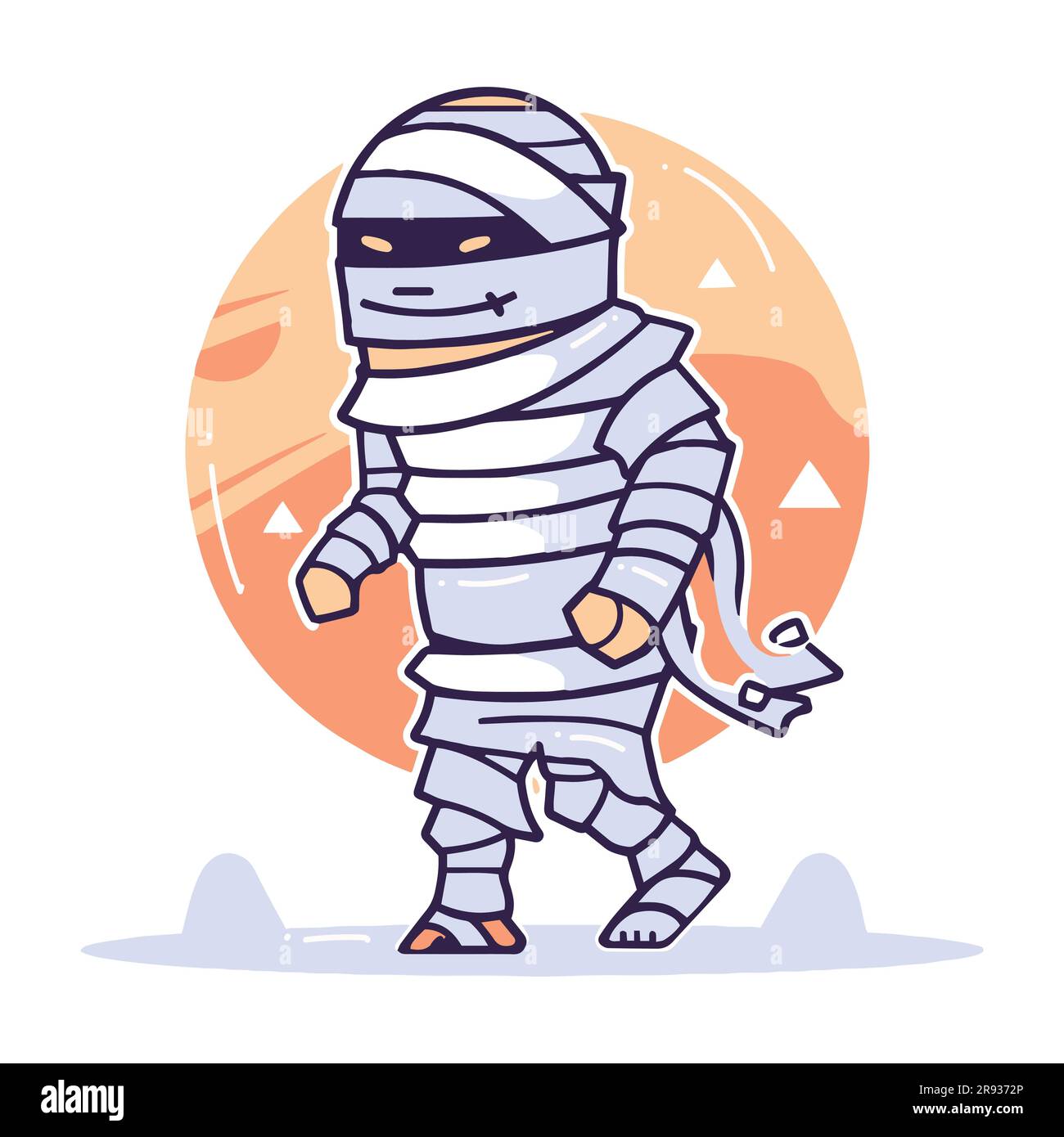 Halloween Mummy Bubble Letters