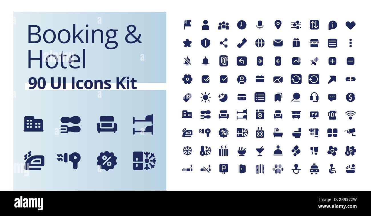 Hotel booking symbol design Stock Vector Images - Alamy