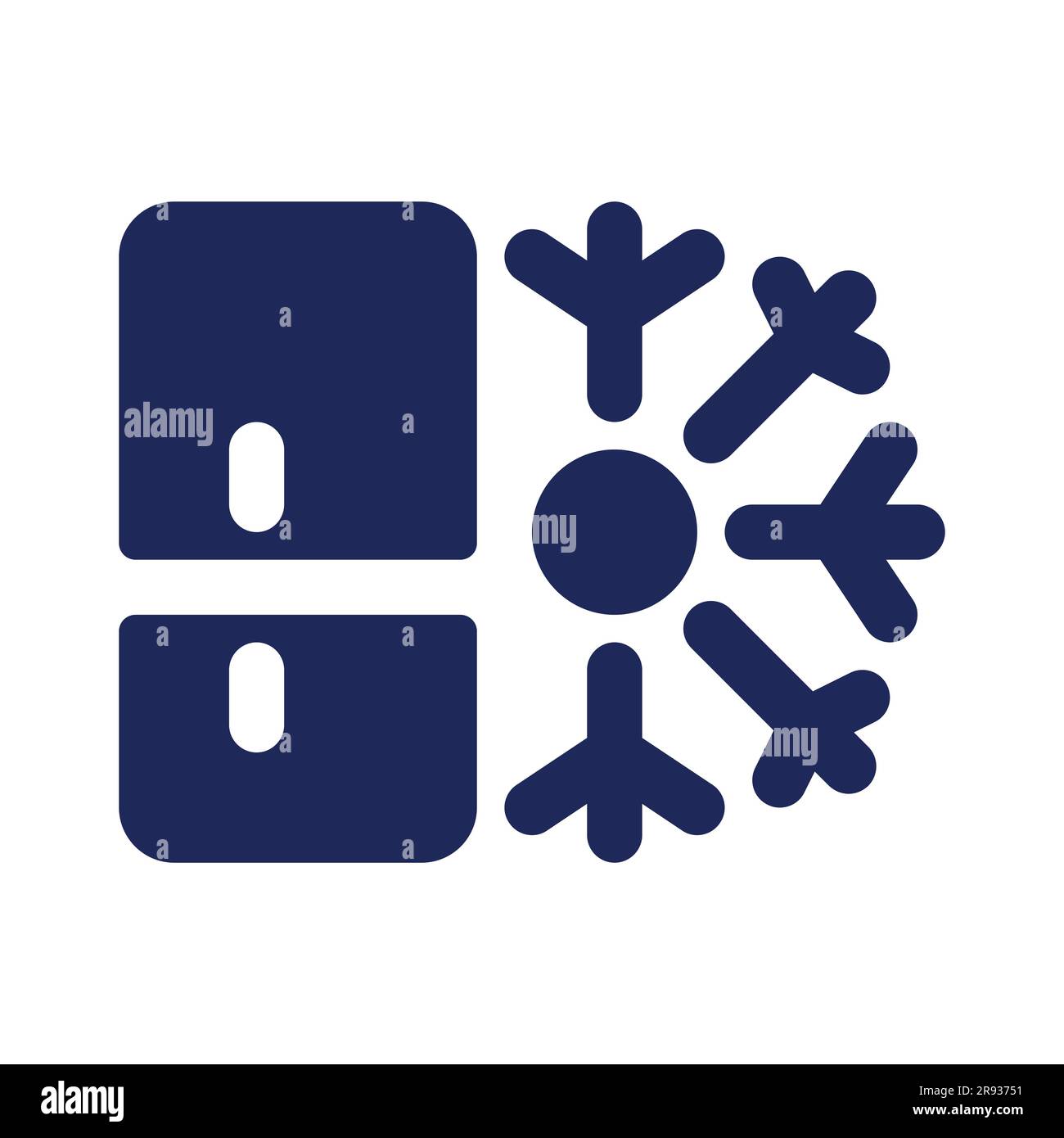 Refrigerator appliance kitchen pictogram Cut Out Stock Images ...
