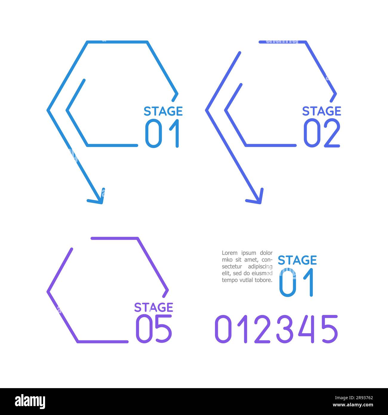 Clinical research phases infographic chart design element set Stock ...