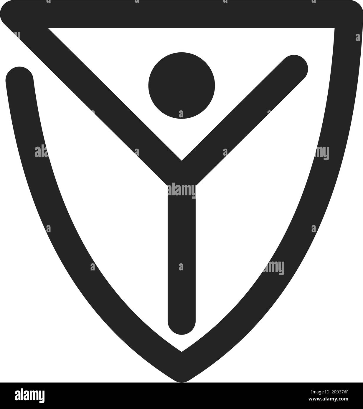 protection logo template. Icon Illustration Brand Identity. Isolated ...