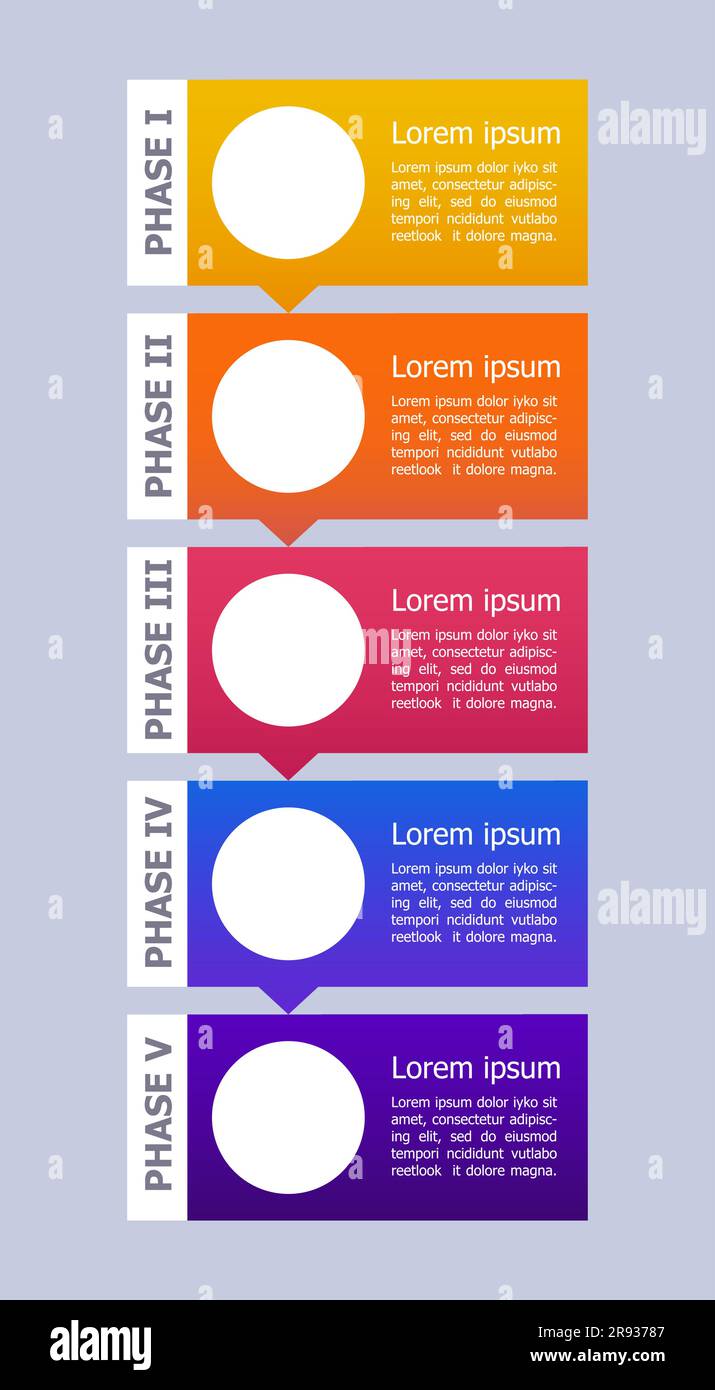 Diagnostic trial phases infographic chart design template Stock Vector ...