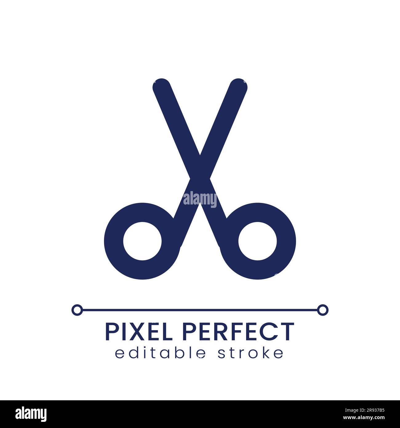 Cut pixel perfect linear ui icon Stock Vector Image & Art - Alamy