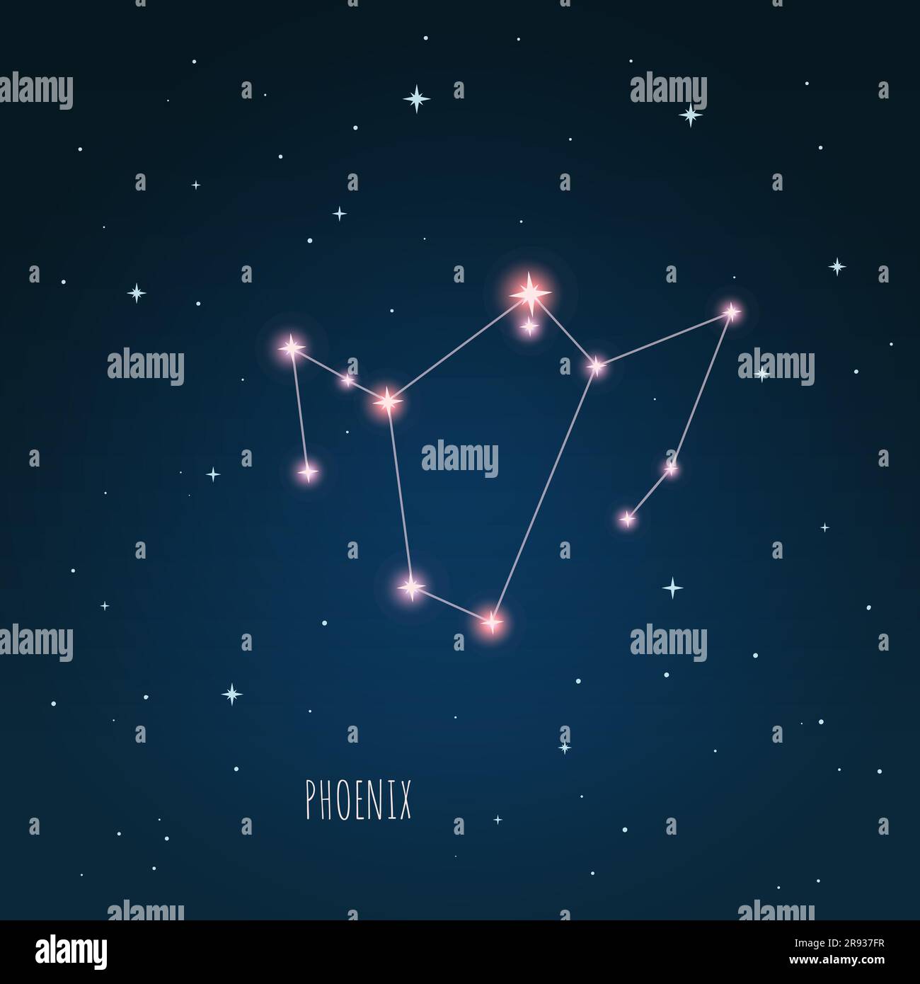 Phoenix constellation Stock Vector Images - Alamy
