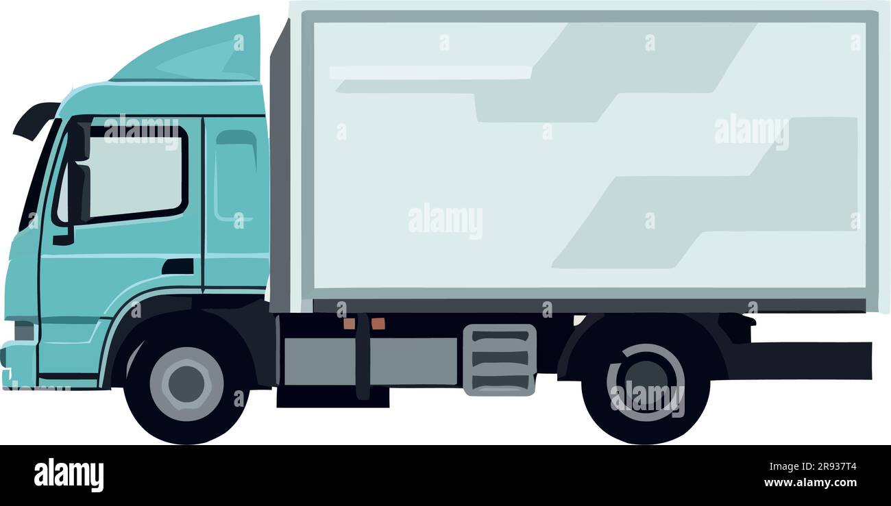 Driving pick up truck side view Cut Out Stock Images & Pictures - Alamy