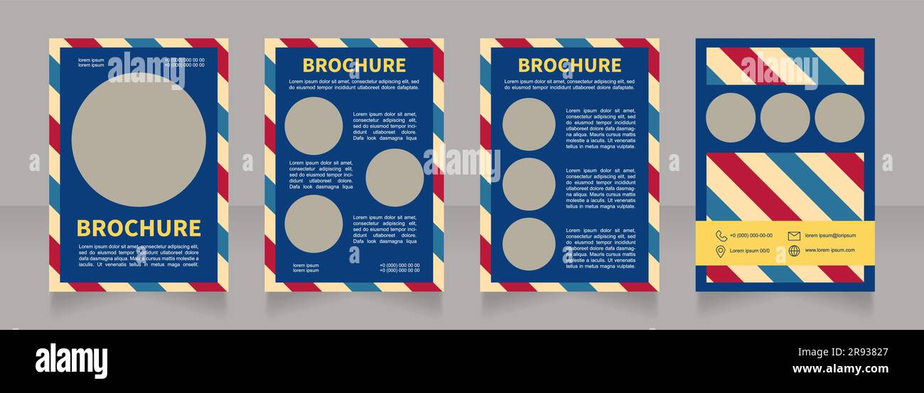 Customer service program blank brochure design Stock Vector Image & Art ...