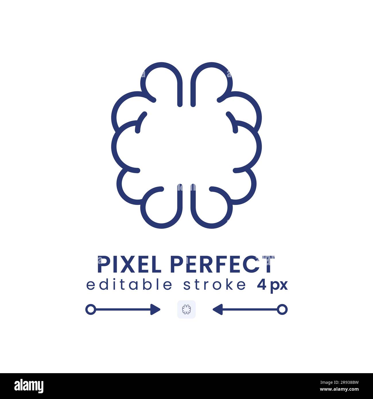 Human brain linear desktop icon Stock Vector Image & Art - Alamy