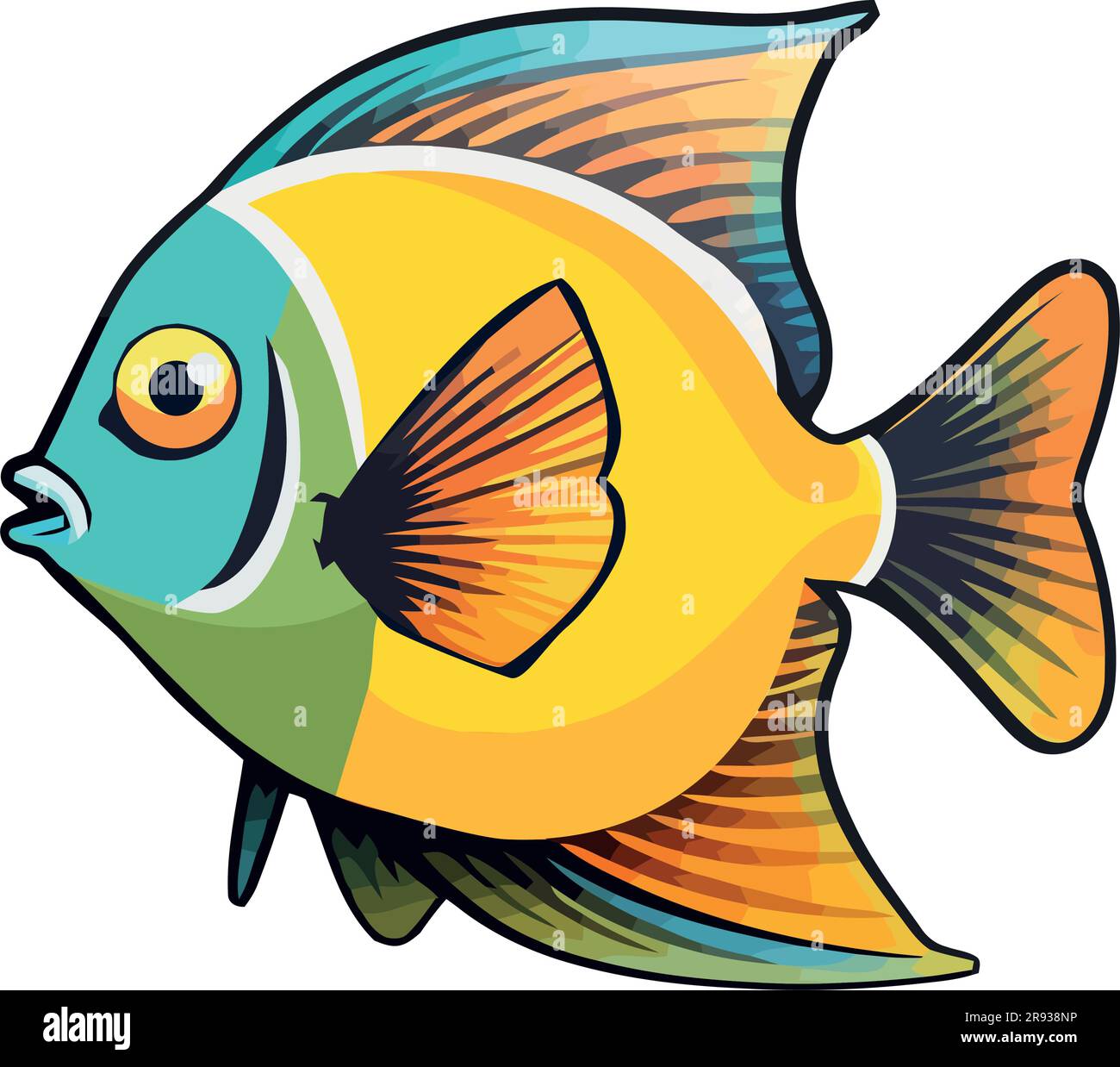 fish aquatic animals swim icon Stock Vector Image & Art - Alamy