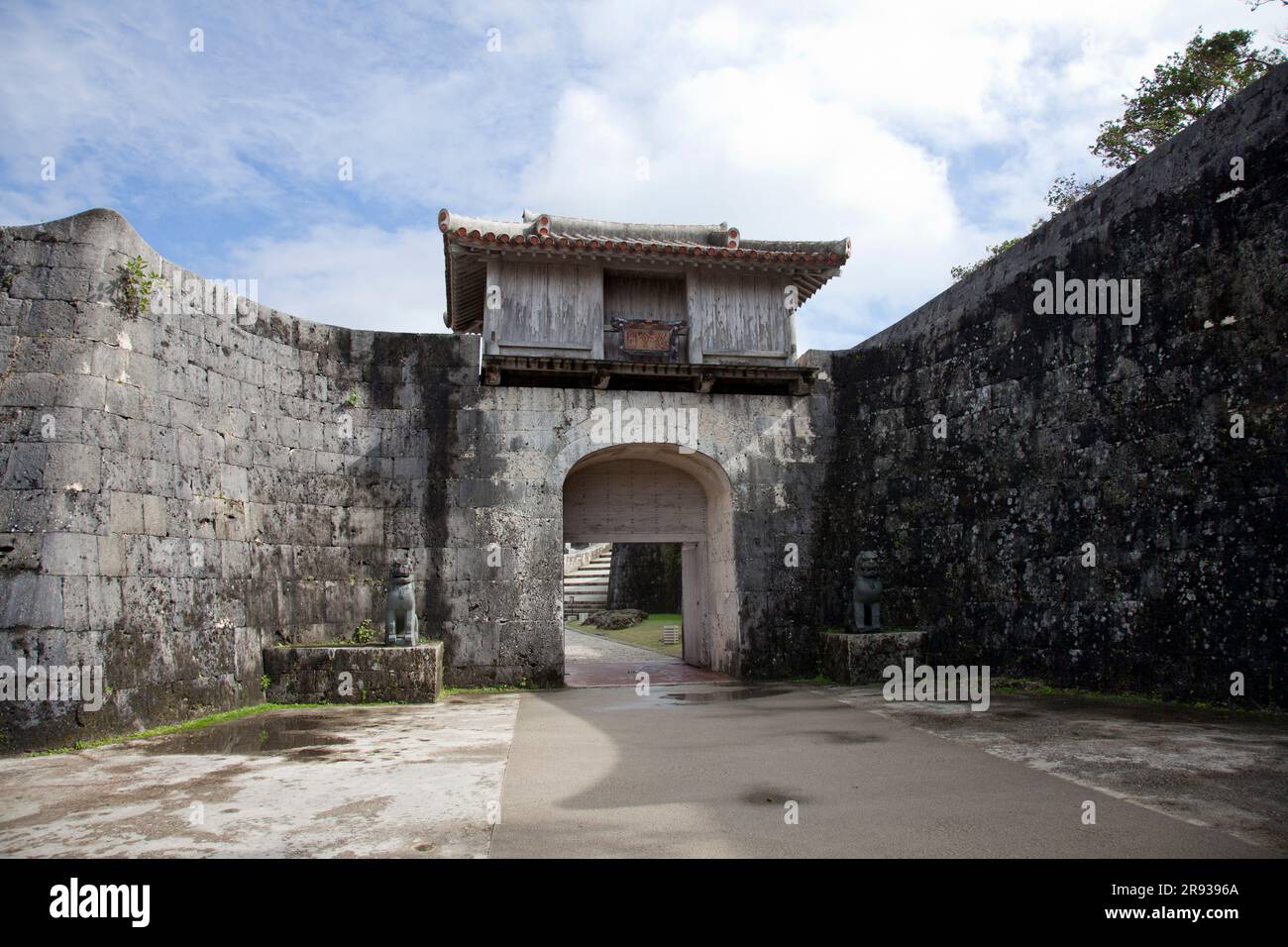 Shuri Castle Kankaimon gate Stock Photo - Alamy