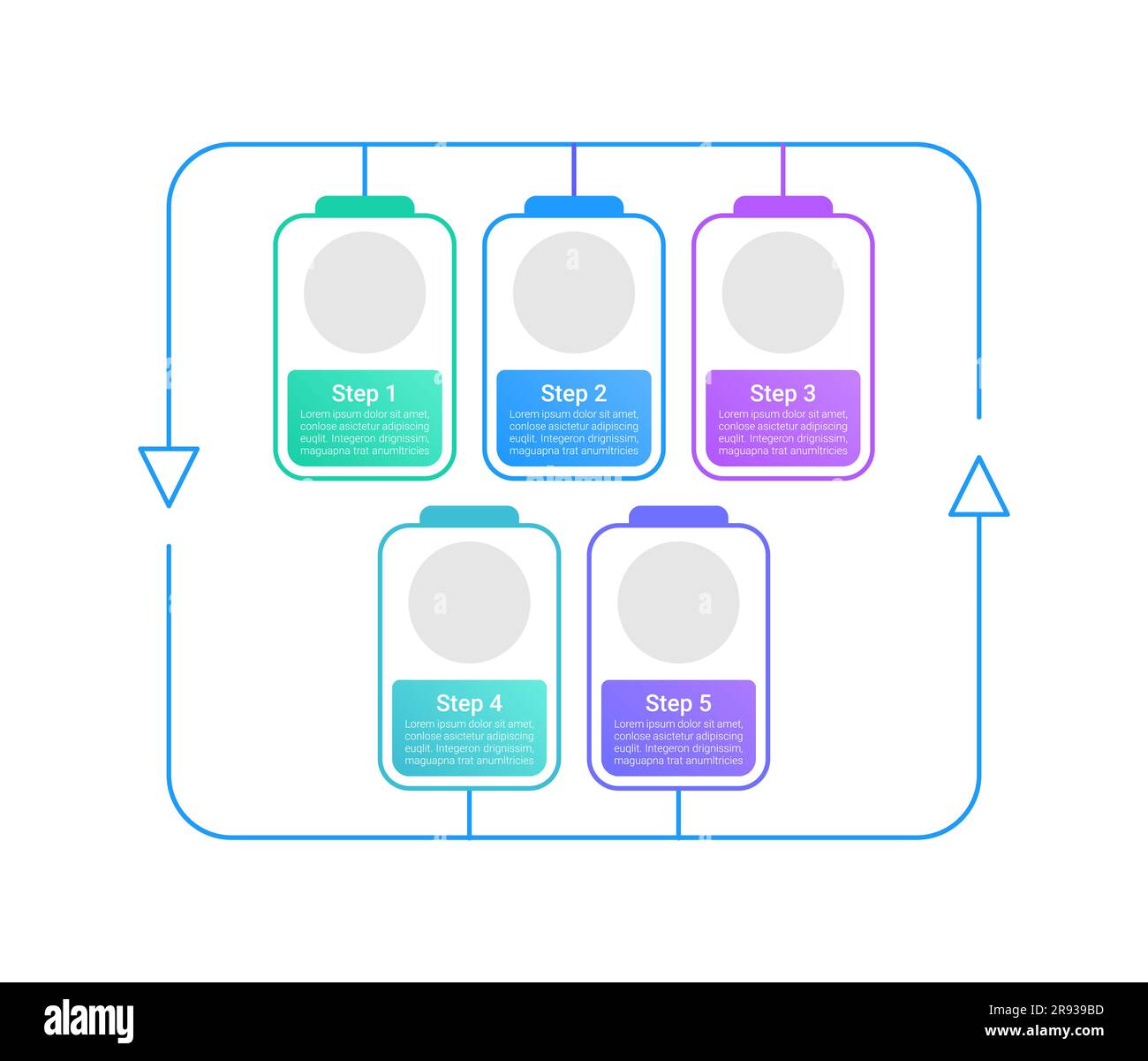 Battery recycling infographic chart design template Stock Vector Image ...