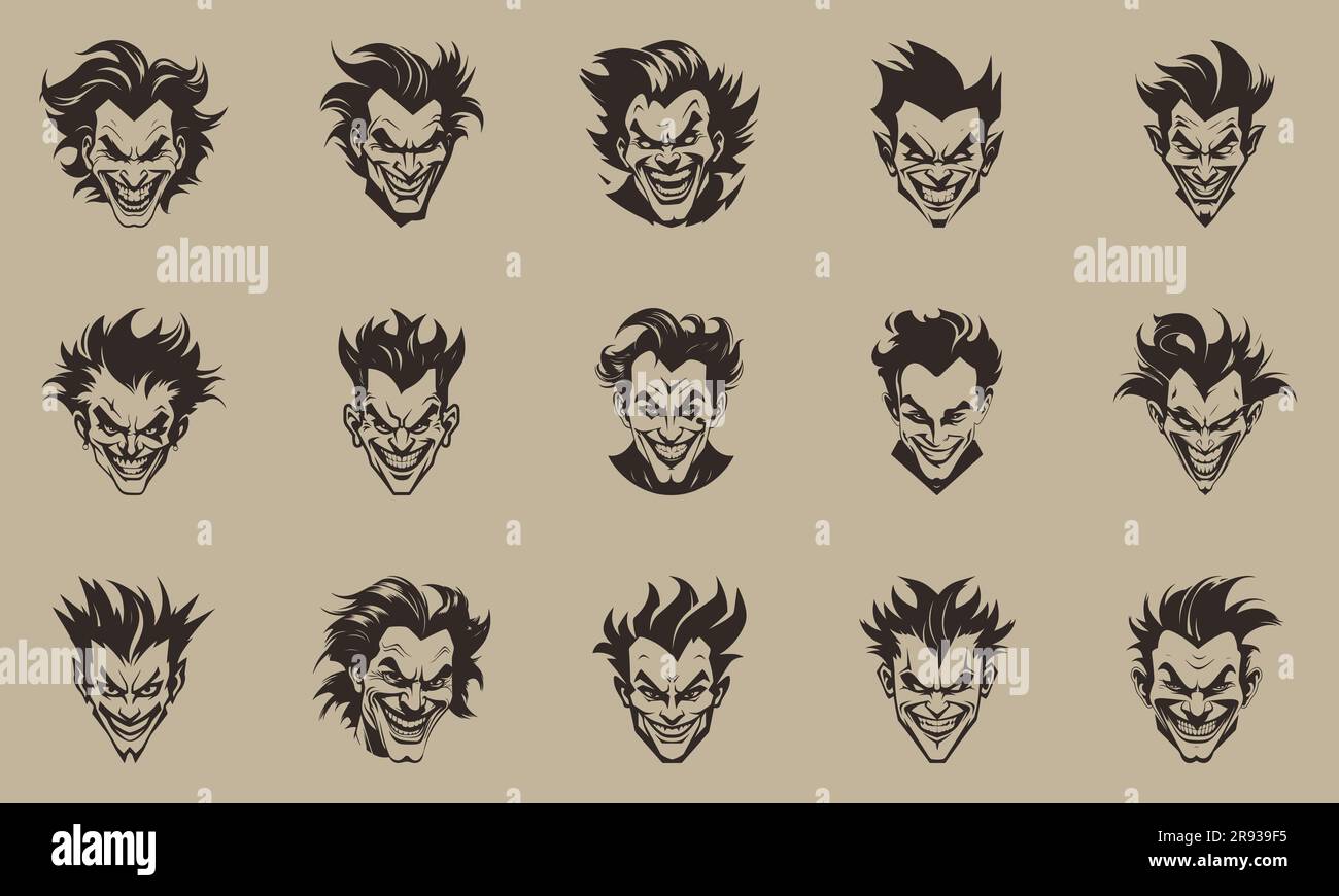 Joker icon vector vectors hi-res stock photography and images - Alamy