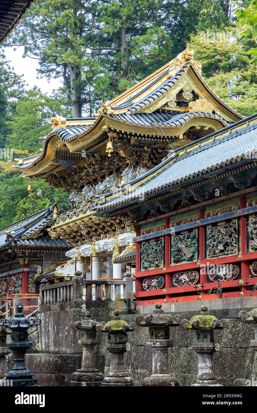 Yomeimon Gate of the Nikko Toshogu Shrine Stock Photo - Alamy